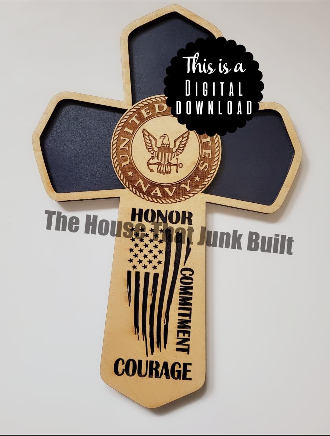 US Navy Cross Digital Download SVG Laser Cut File Glowforge - Etsy