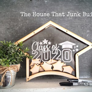 Grad Guest Book Bank SVG - Etsy