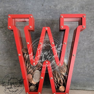 Alphabet Piggy Banks ANY Letter Wood Piggy Bank Letter Bank Savings - Etsy