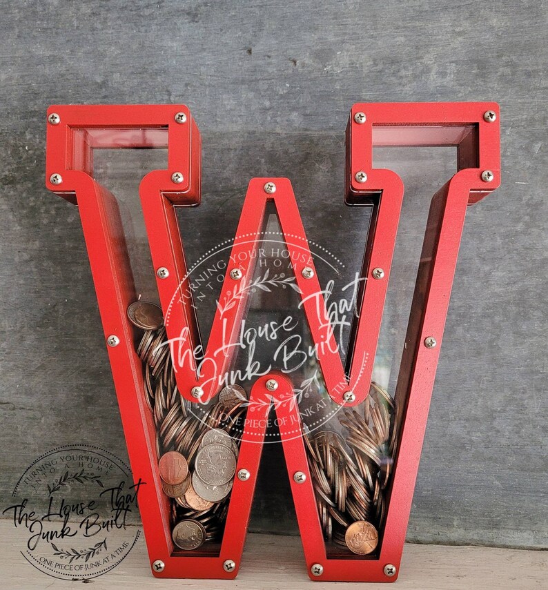 Alphabet Piggy Banks ANY Letter Wood Piggy Bank Letter Bank - Etsy