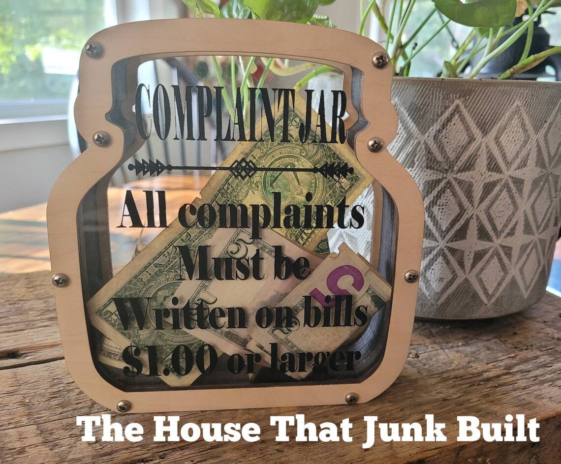 Tip Jar Complaint Jar Sarcastic Funny Wood Bank Tip Box | Etsy