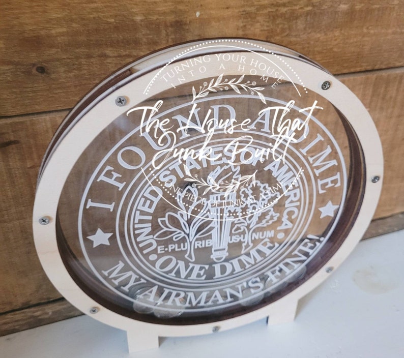 Military Memorial Piggy Bank • “I Found a Dime, My Airman’s Fine ...