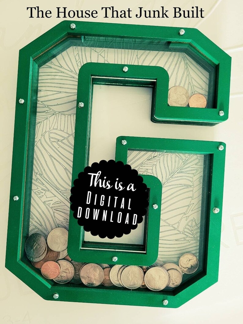 ENTIRE Alphabet Piggy Bank Letter SVG Files! - Etsy