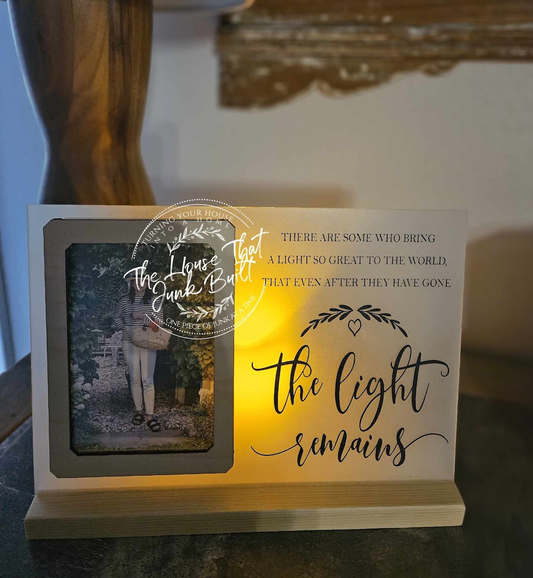 Memorial Photo Frame With Poem or Bible Verse Engraved - Etsy