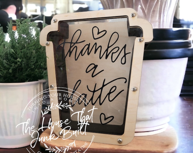 Coffee Shop Tip Jar | Cafe Tip Jar | Custom Tip Jar | - Etsy