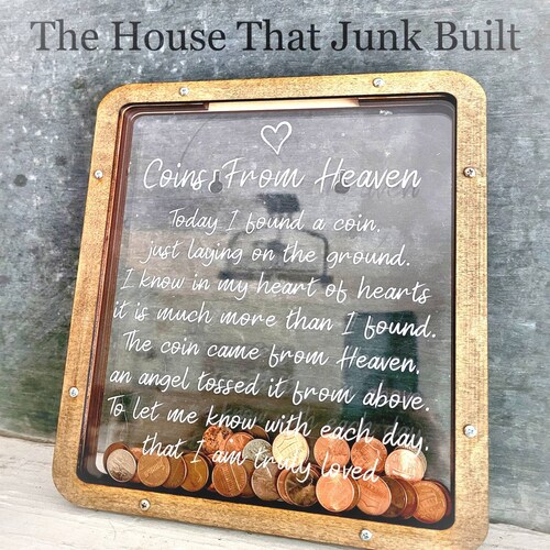 Coins From Heaven Piggy Bank Custom Memorial Bereavement | Etsy