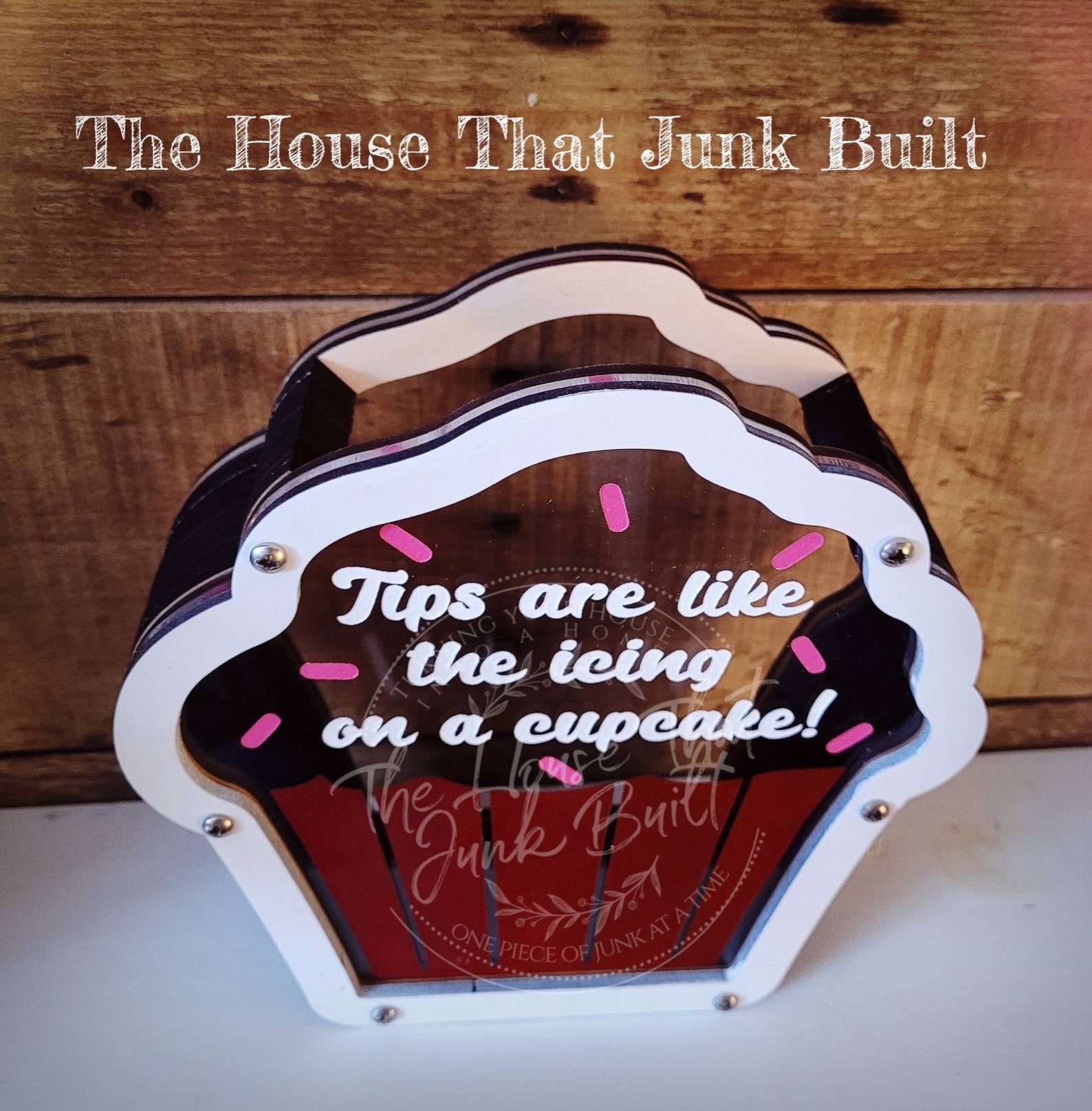 Cupcake Tip Jar Bakery Decor Custom - Etsy