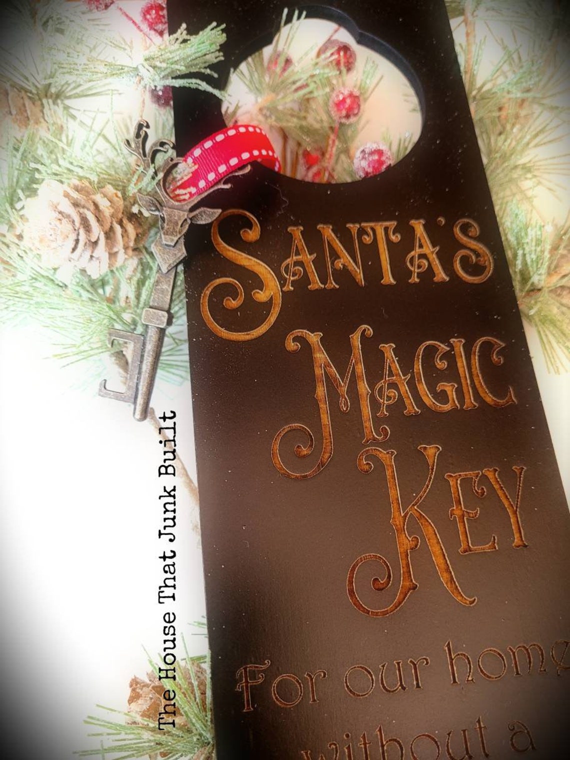 Santa's Magic Key Door Hanger | Etsy