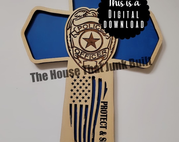Police Cross SVG | Law Enforcement Cross Svg | Digital File Download ...