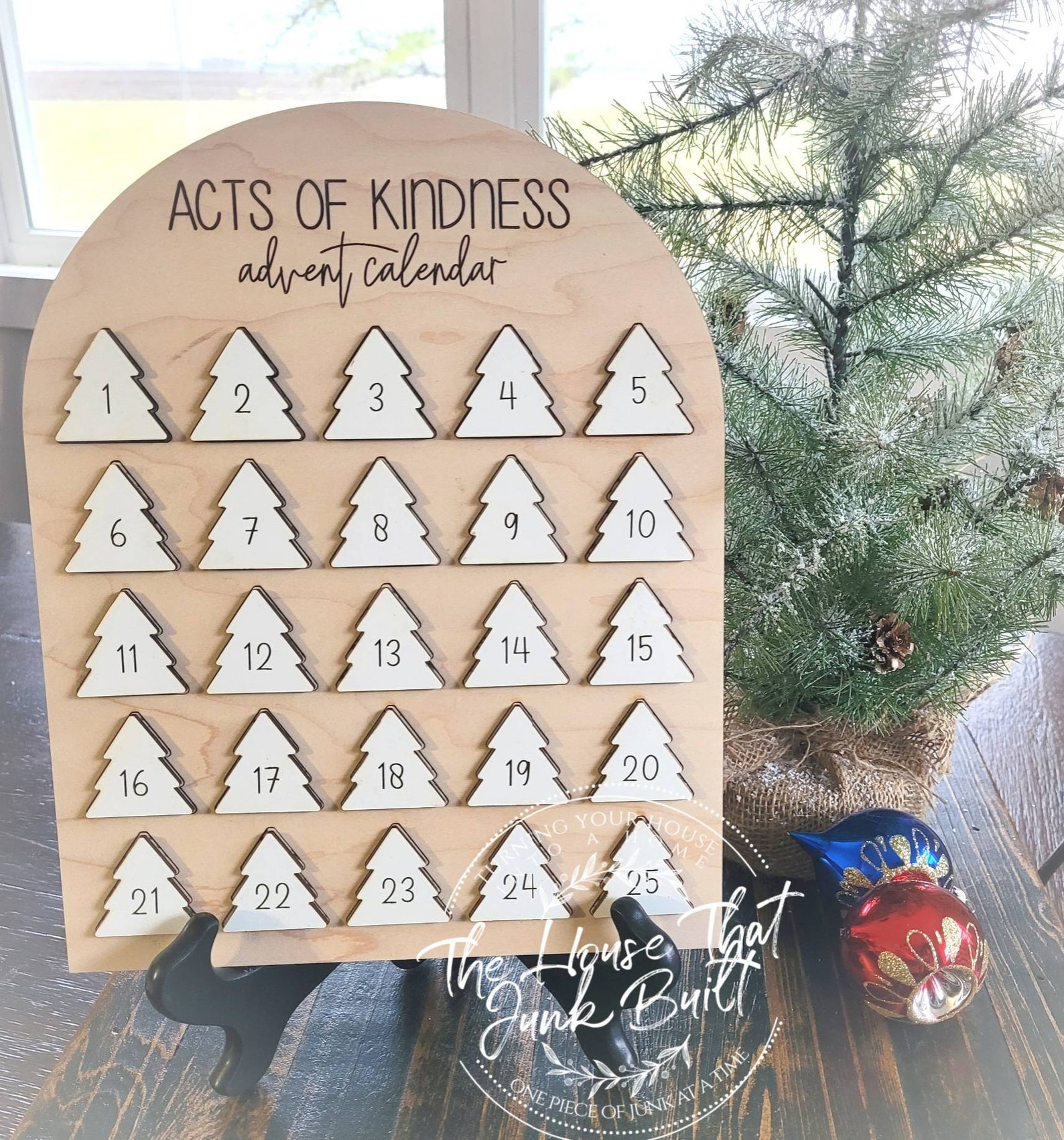 Advent Calendar Acts of Kindness Wood - Etsy
