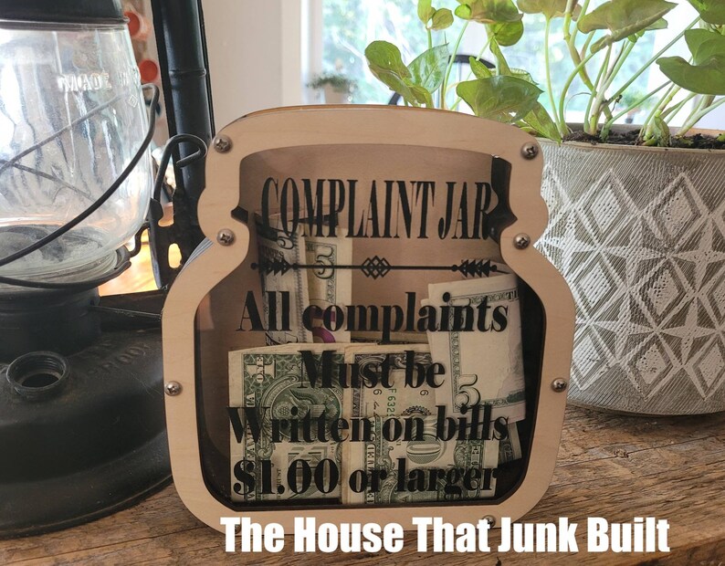 Tip Jar Complaint Jar Sarcastic Funny Wood Bank Tip Box | Etsy