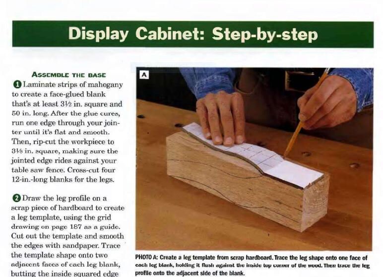 Instant PDF Download: Detailed Display Cabinet Woodworking Plans, DIY ...