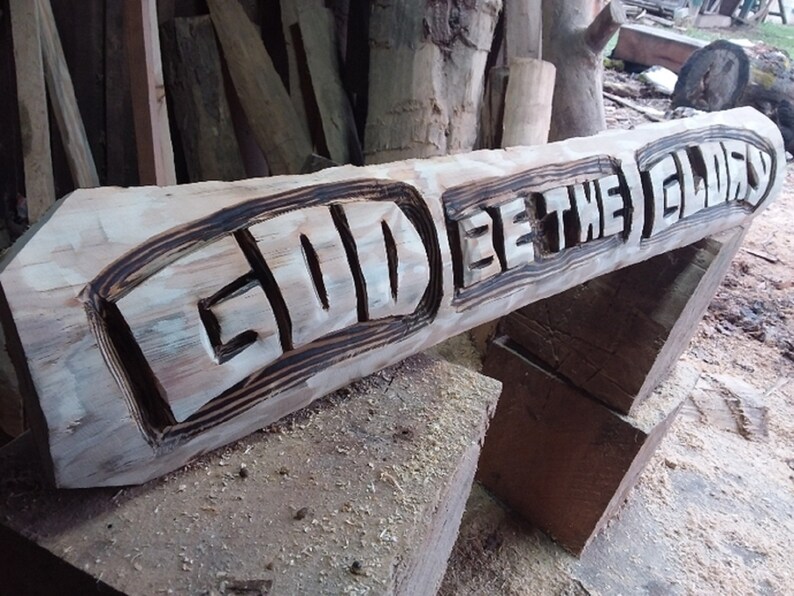 Custom Wooden Sign With Rustic Charm: god Be the Glory Wall Decor - Etsy