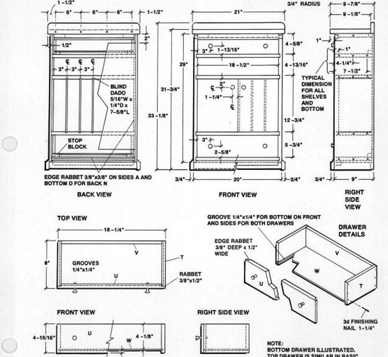 DIY Organizer Cabinet Woodworking Plans: Advanced Project (PDF Download ...