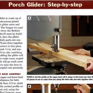 Porch Glider Woodworking Plans: DIY Patio Project (PDF Download) - Etsy