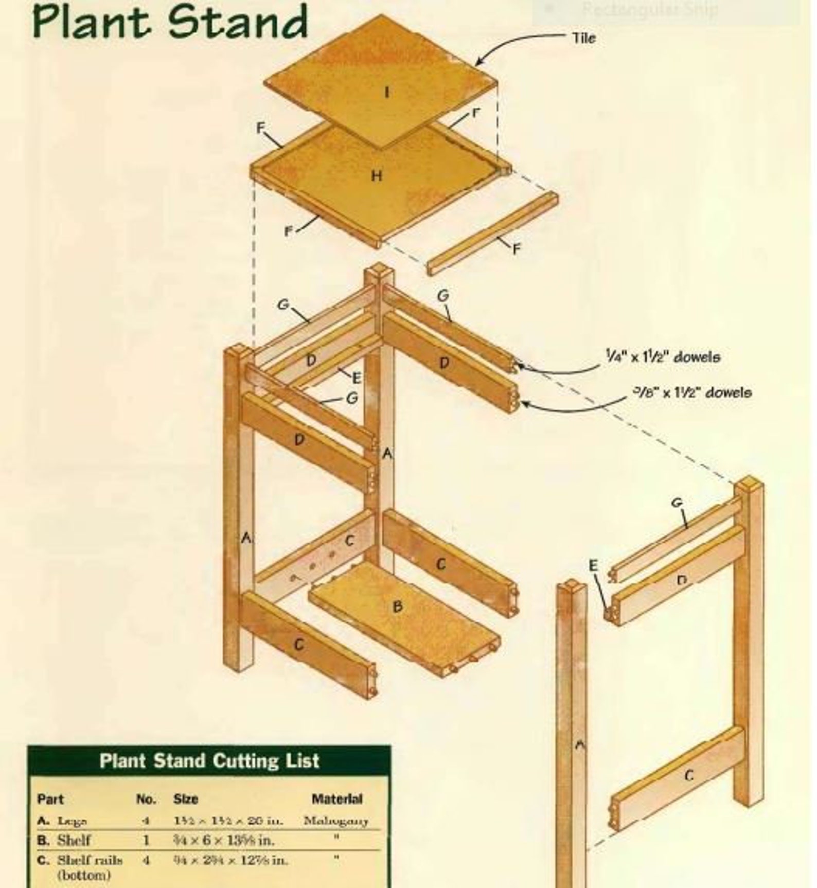 Woodworking Projects, Indoor Plant Stand, Woodworking Plans, Do It ...