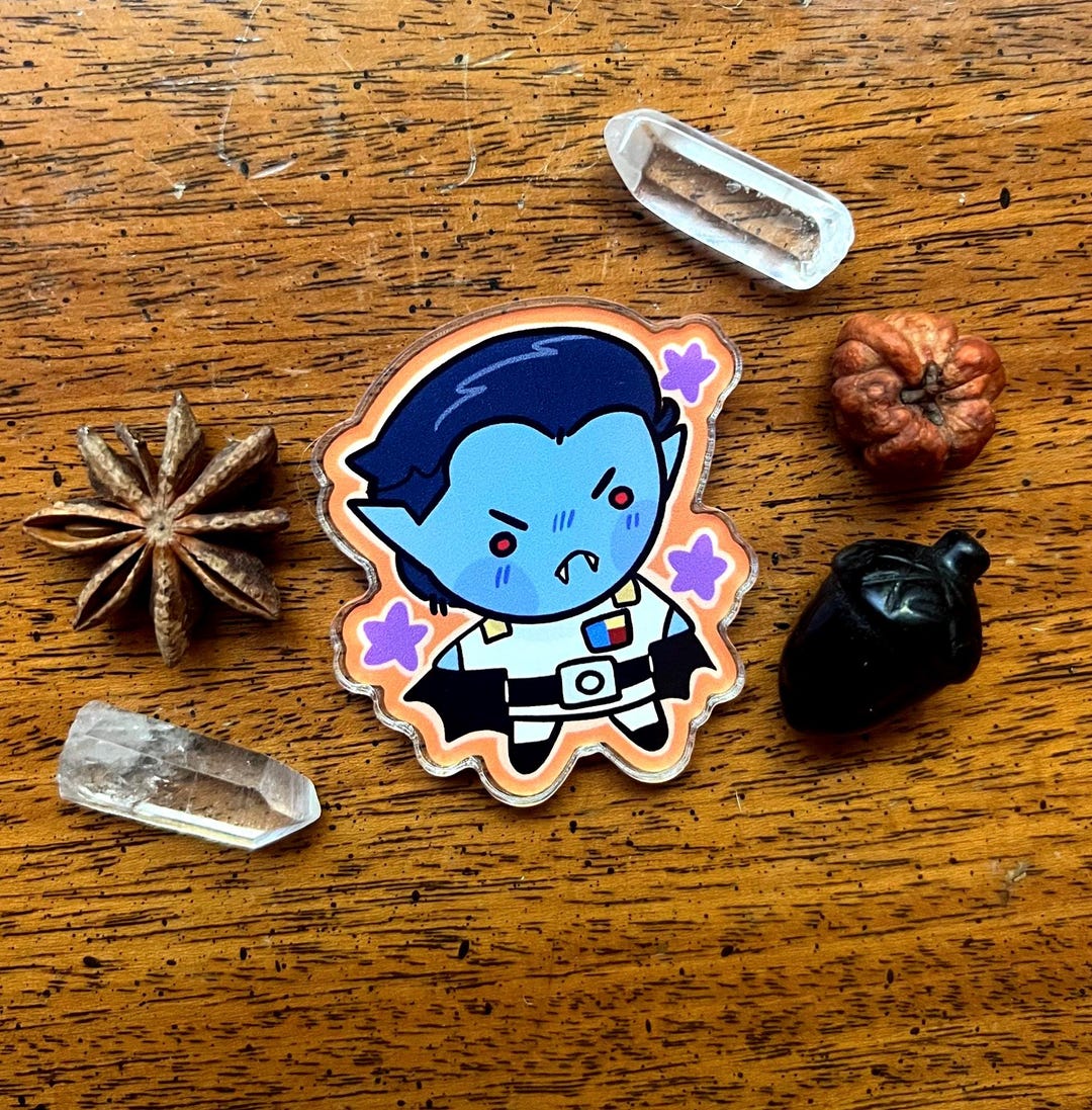 Vampire Grand Admiral Thrawn Halloween Acrylic Magnet - Etsy