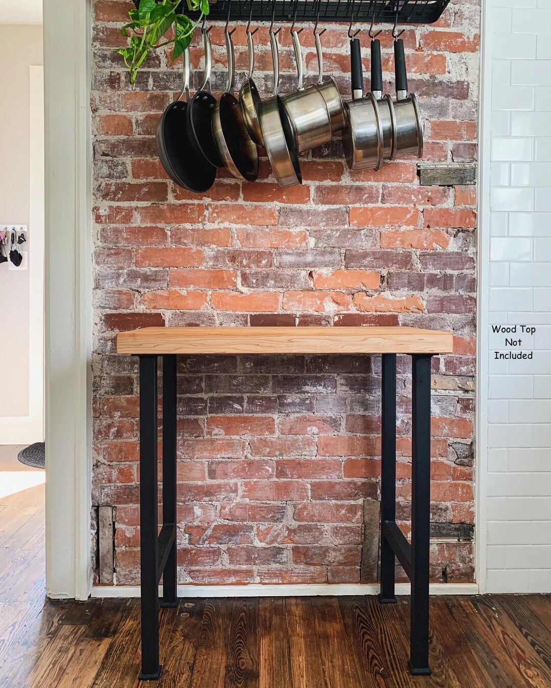 H-frame Metal Table Legs, 1.5" X 1.5" (PAIR) 14"-45" Custom Sofa, Bar ...