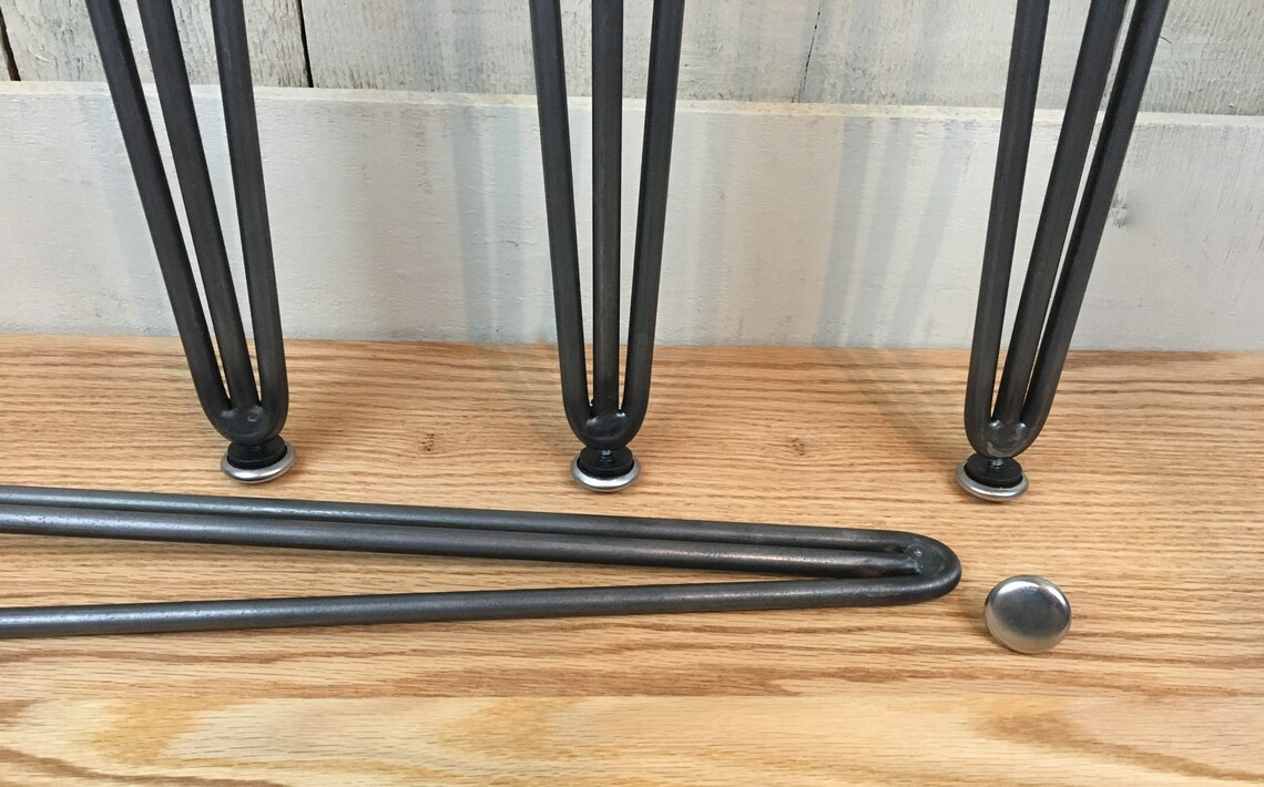 40 3-rod Hairpin Table Legs With Adj. Feet 4 Pub/bar - Etsy