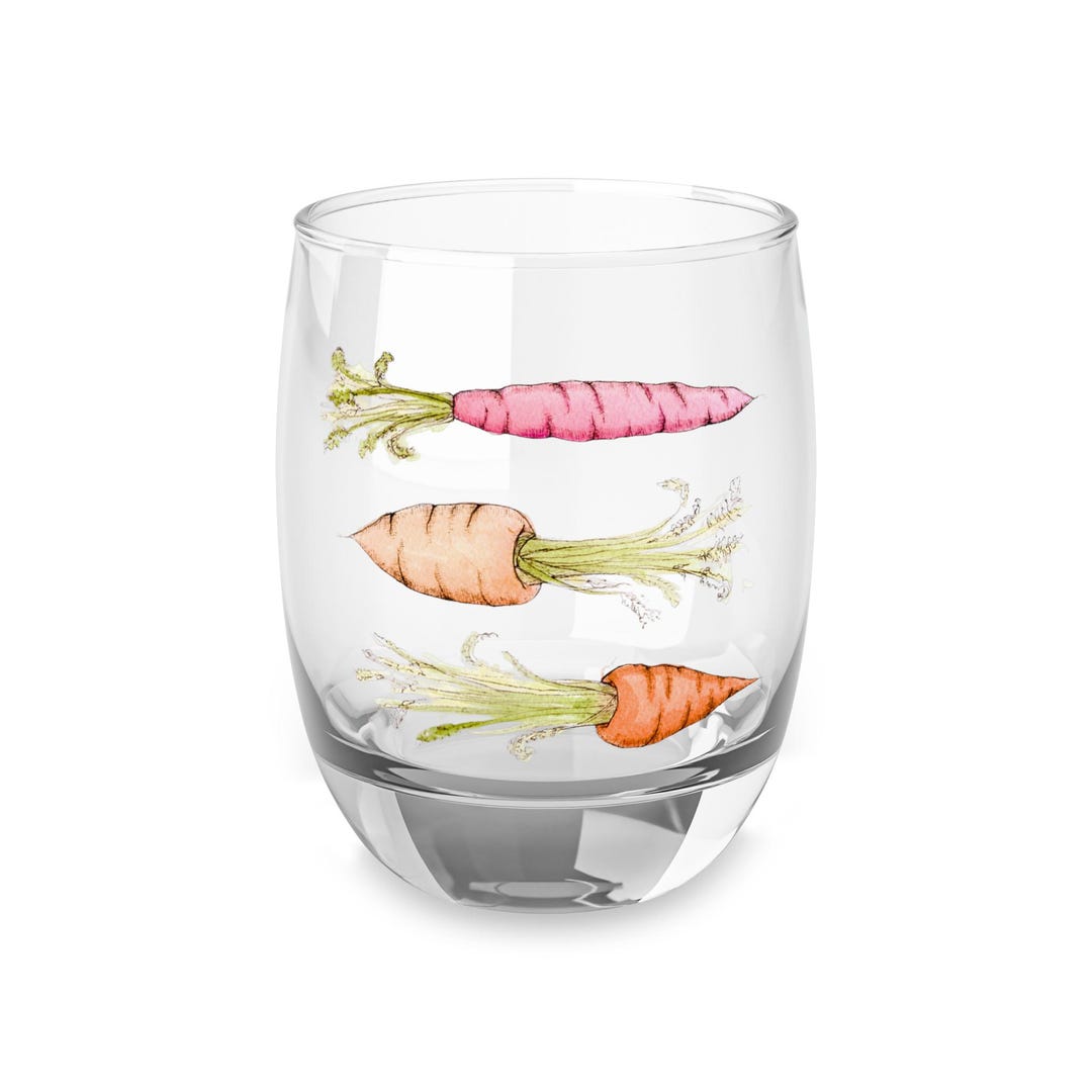 Easter Carrot Whiskey Glass, Fun Drinkware for Party, Unique Gift for ...