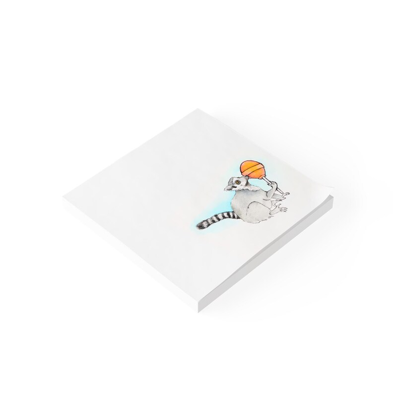 Playful Lemur Post-it® Note Pads | Cute Animal Stationery, Office ...