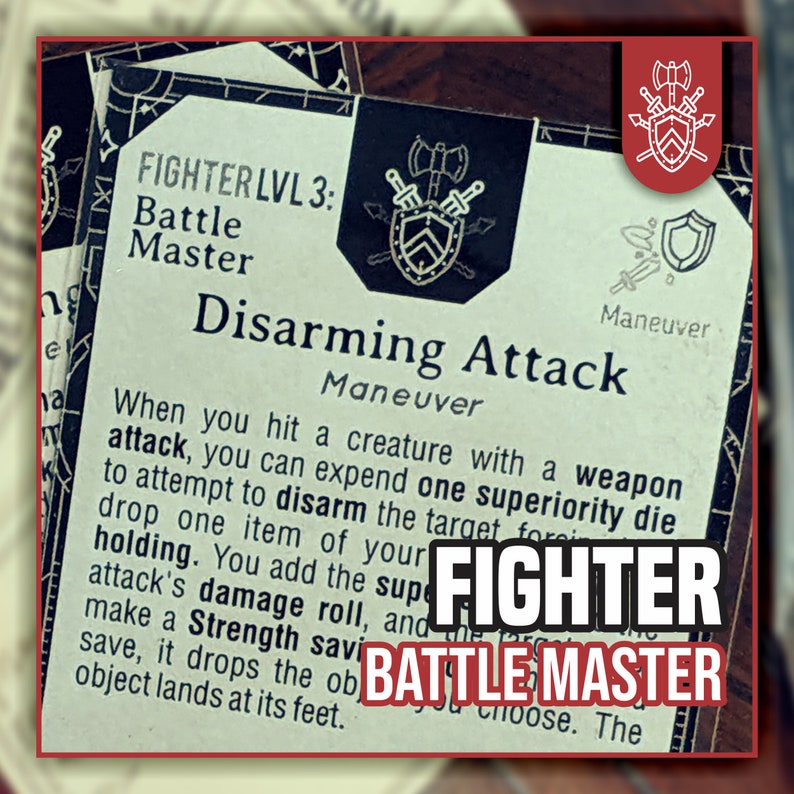 BATTLE MASTER MANEUVERS for Dnd 5e Form Fillable Pdfs - Etsy Hong Kong
