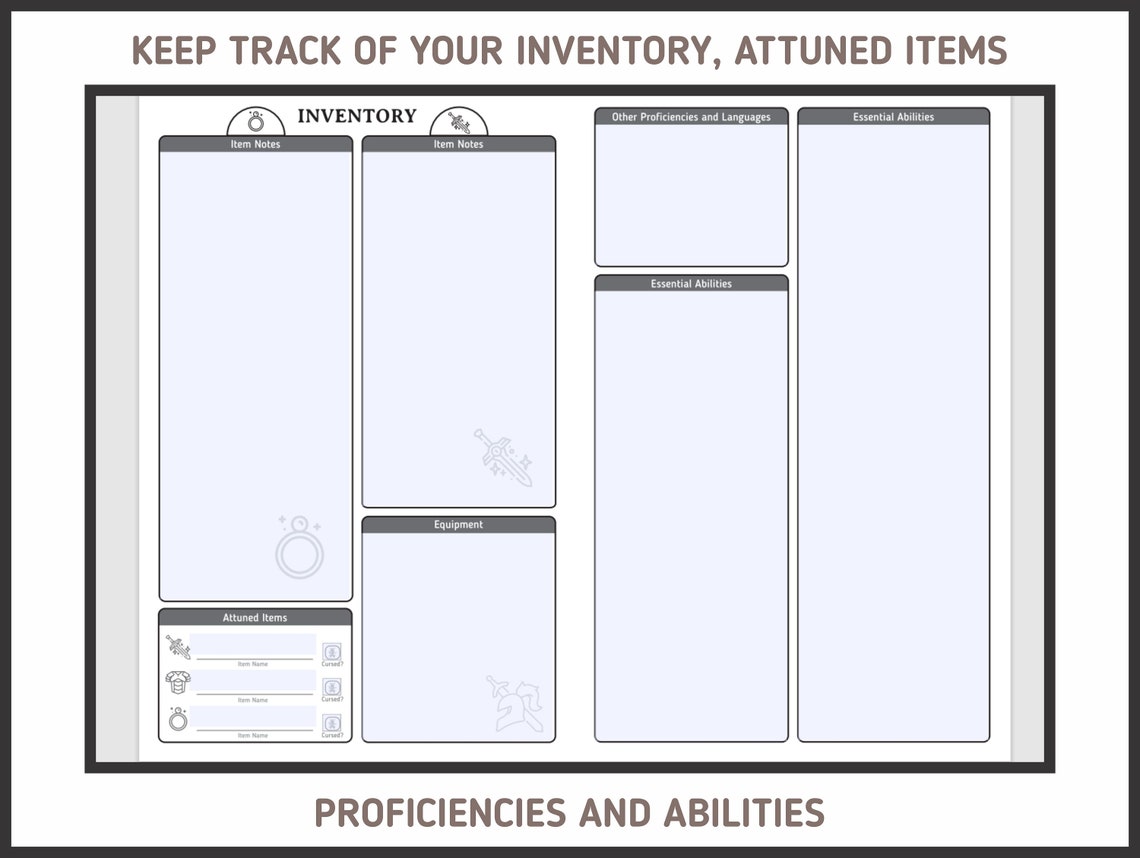 ROGUE CHARACTER SHEET for Dnd 5e Form Fillable Pdf - Etsy