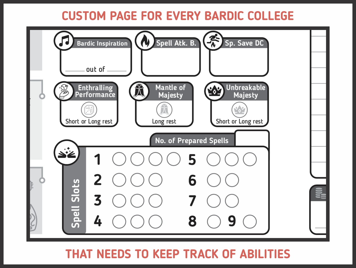 BARD CHARACTER SHEET for Dnd 5e Form Fillable Pdf Dungeons - Etsy Canada
