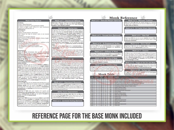 Dnd Monk Guide