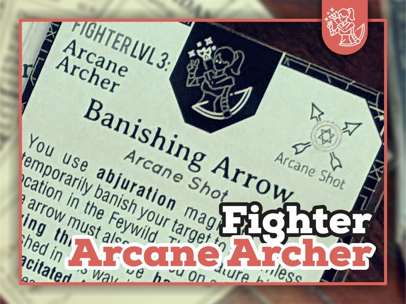 ARCANE ARCHER CARDS for Dnd 5e Form Fillable Pdfs Included - Etsy