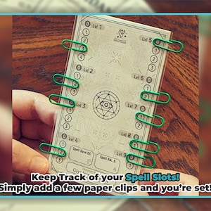 No Writing SPELLSLOT TRACKERS for Dnd 5e | Form Fillable Pdfs Included ...