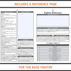 FIGHTER CHARACTER SHEET for Dnd 5e Form Fillable Pdf - Etsy Canada