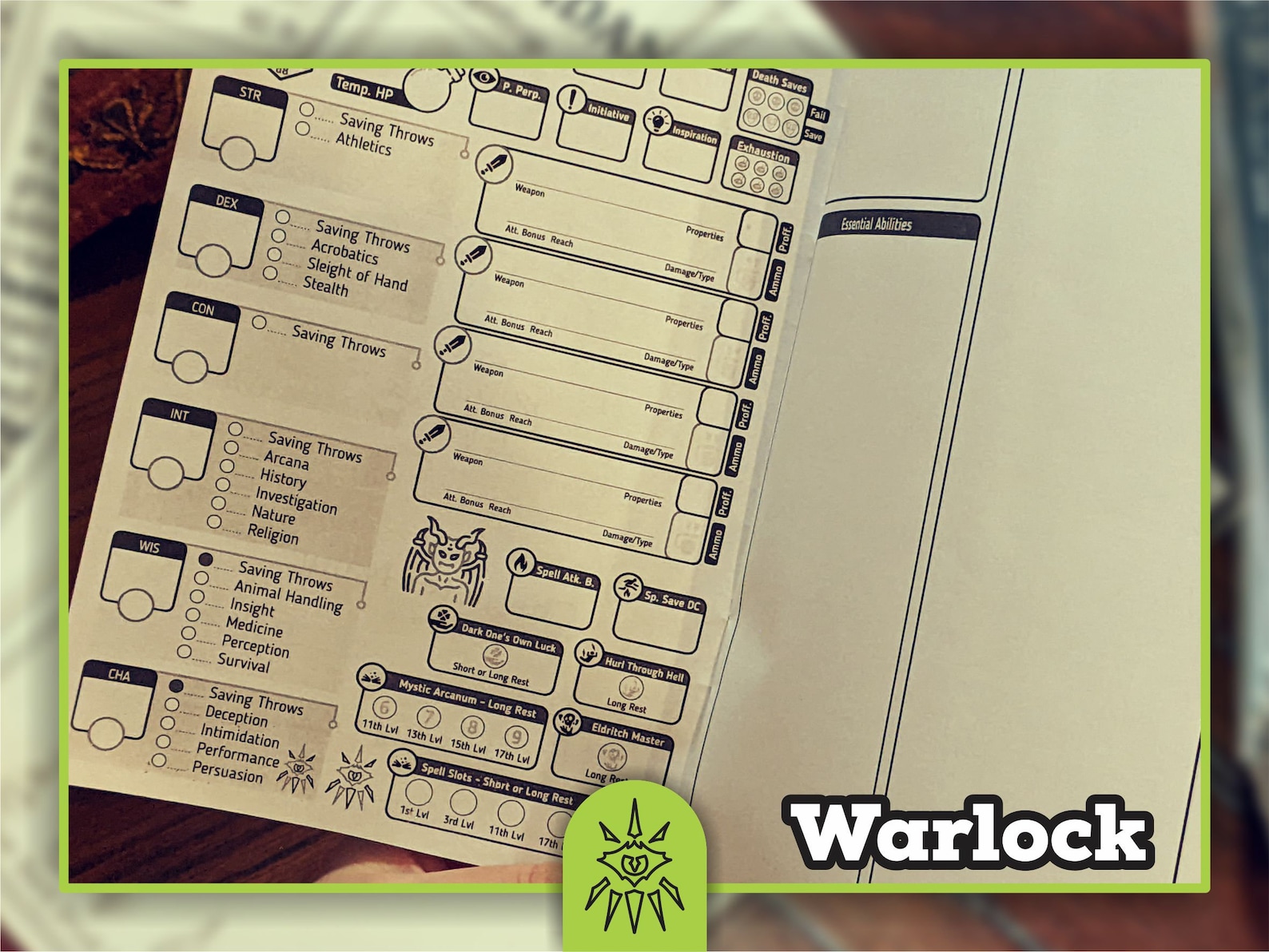 Dnd 5e Character Sheet Megapack: Form Fillable PDF, Dungeons and ...