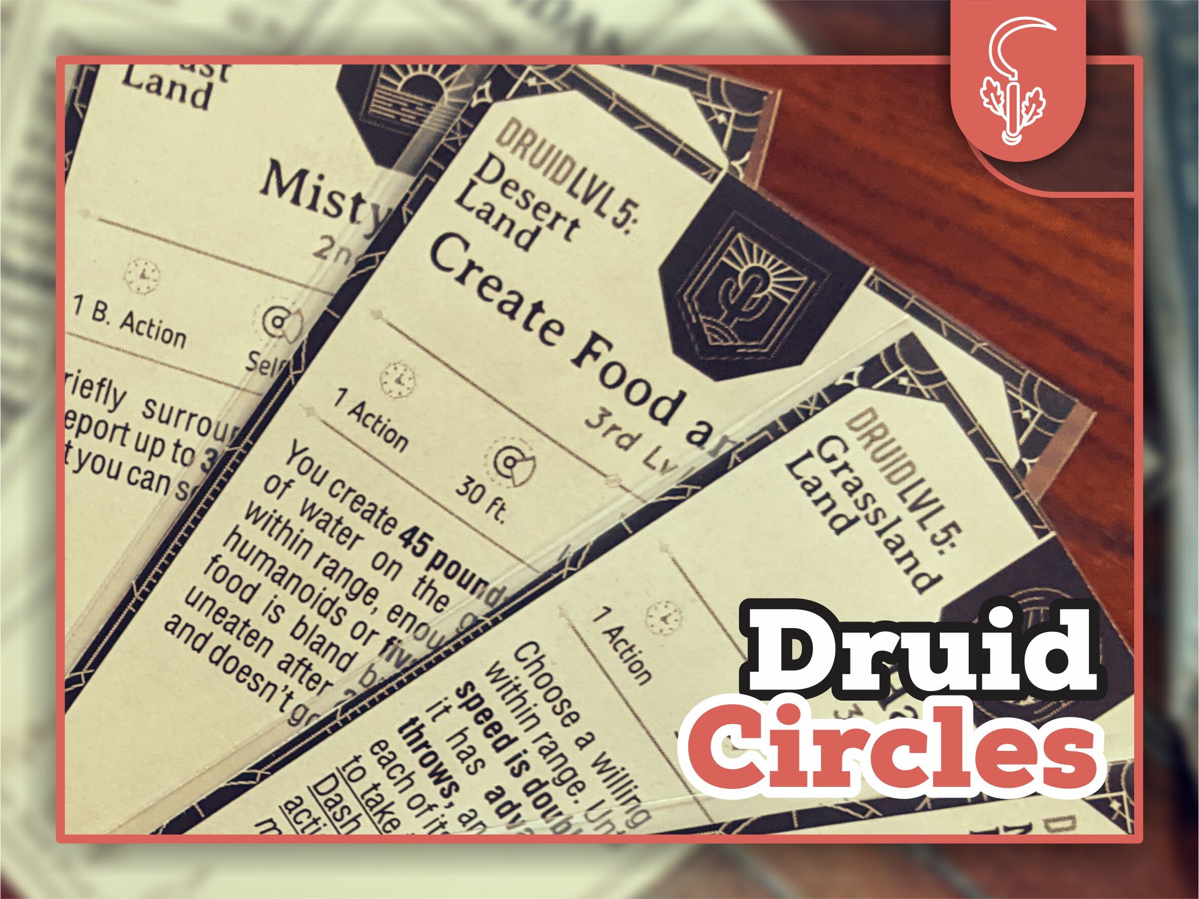 DRUID CIRCLE CARDS for DnD 5e | Form Fillable PDFs Included | Dungeons ...