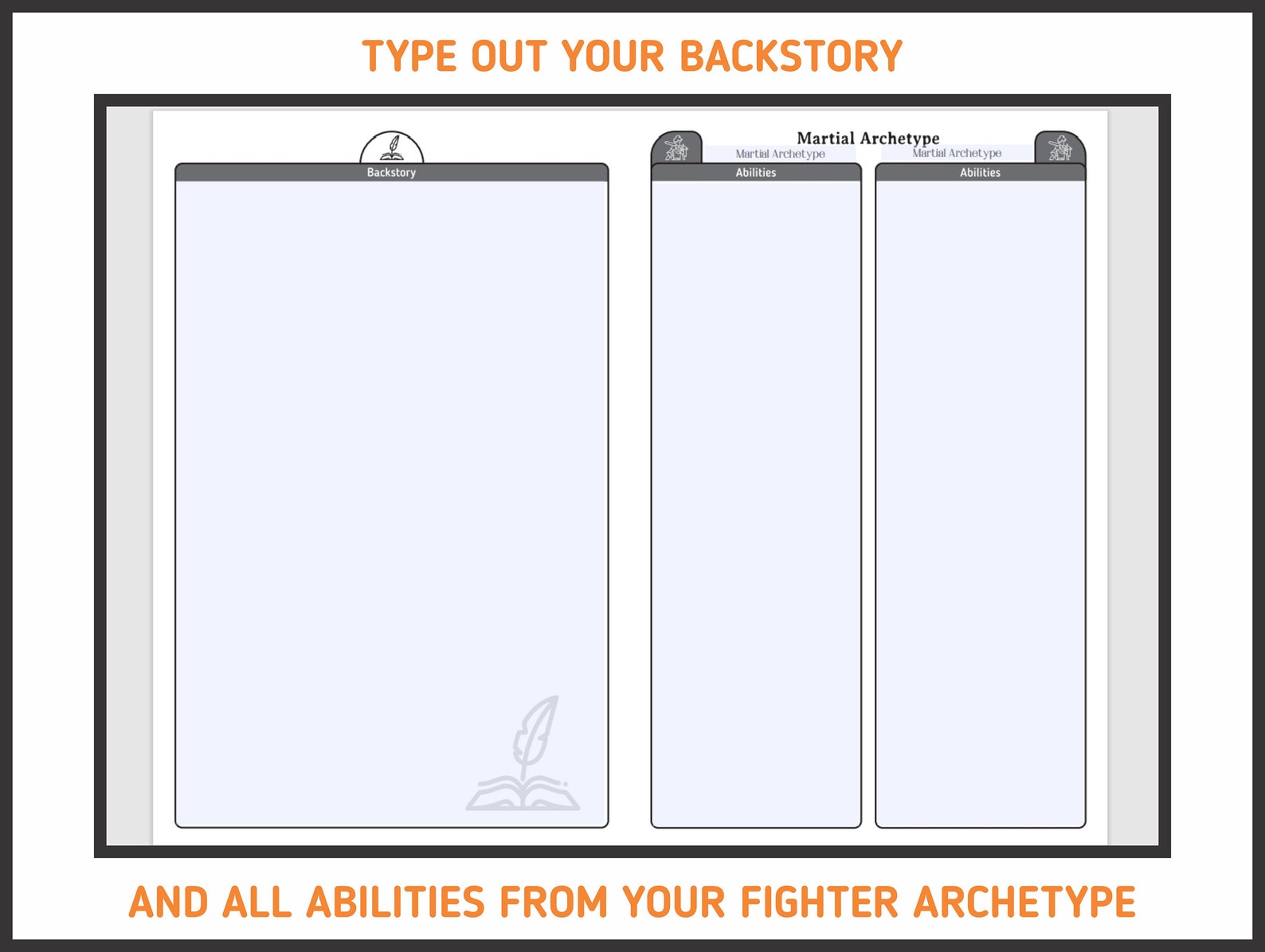 FIGHTER CHARACTER SHEET for Dnd 5e Form Fillable Pdf | Etsy Canada