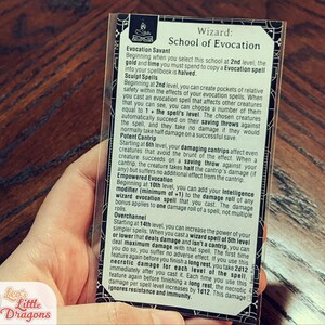 WIZARD SCHOOL CARDS for Dnd 5e | Form Fillable Pdfs Included | Dungeons ...