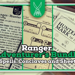 RANGER ADVENTURER'S BUNDLE for Dnd 5e | Etsy