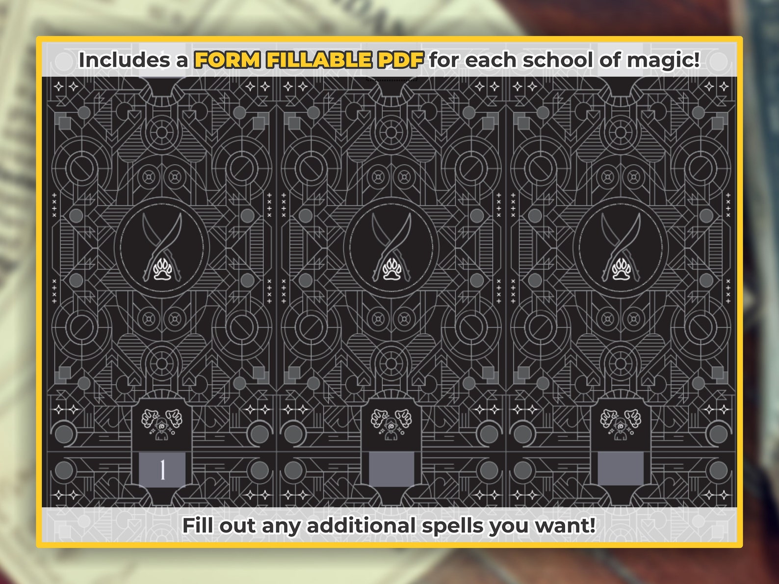 RANGER Spell Cards for Dnd 5e Form Fillable Pdfs Included - Etsy