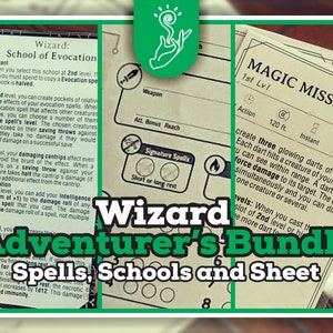 WIZARD ADVENTURER'S BUNDLE for Dnd 5e - Etsy