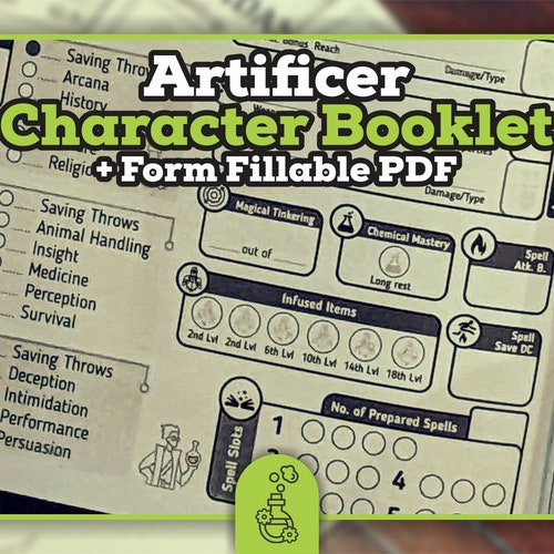 Artificer Form Fillable 5e - Printable Forms Free Online