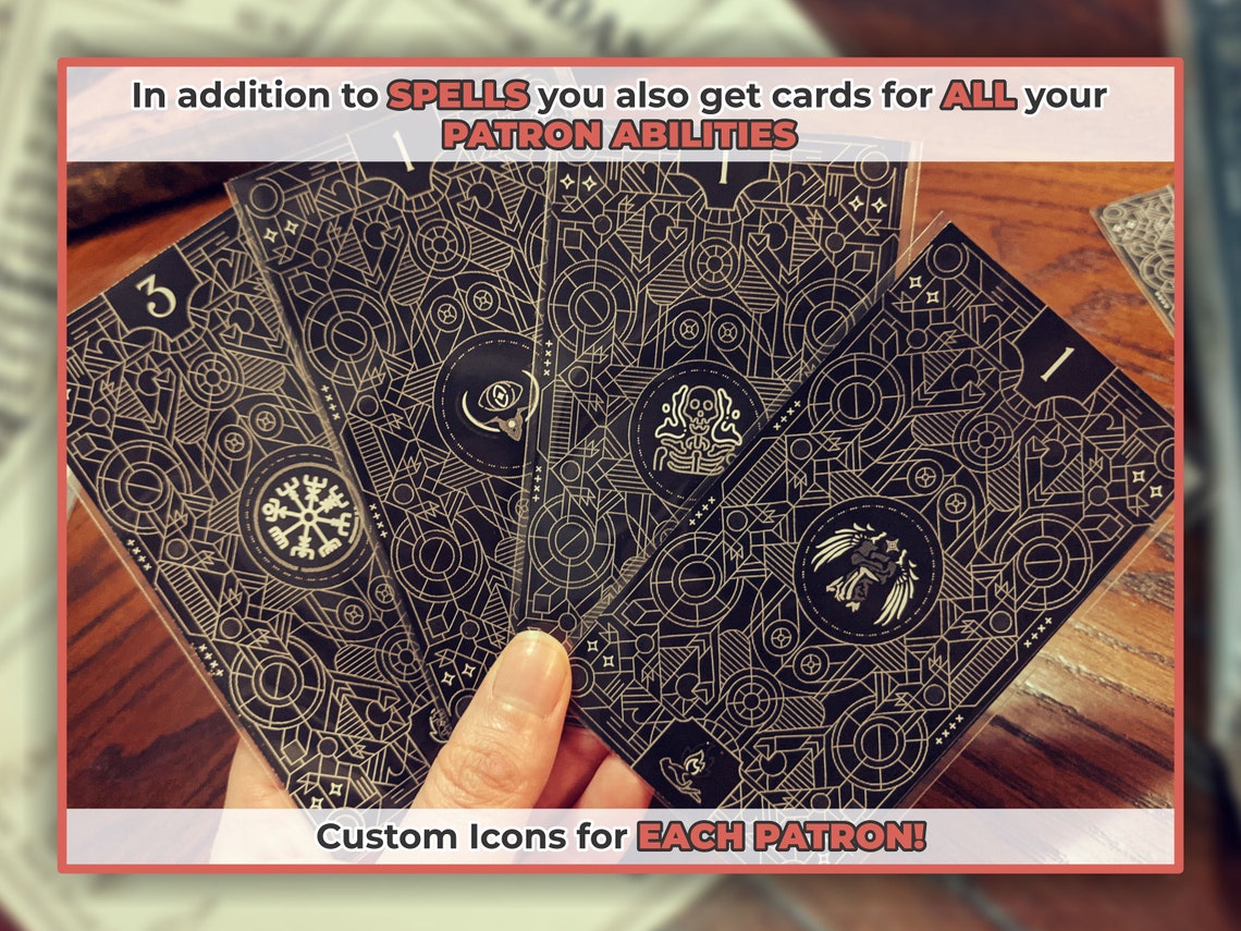 WARLOCK PATRON CARDS for Dnd 5e Form Fillable Pdfs Included - Etsy