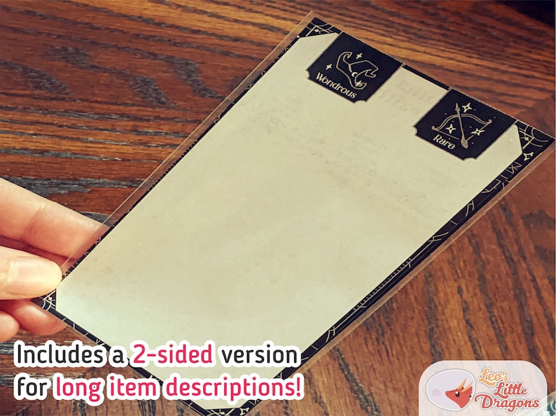 Form Fillable Item Cards - Printable Forms Free Online