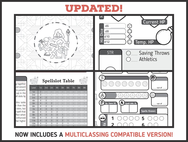 WIZARD CHARACTER SHEET for Dnd 5e Form Fillable Pdf - Etsy Hong Kong