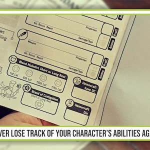 Blood Hunter CHARACTER SHEET for Dnd 5e | Form Fillable PDF | Dungeons ...