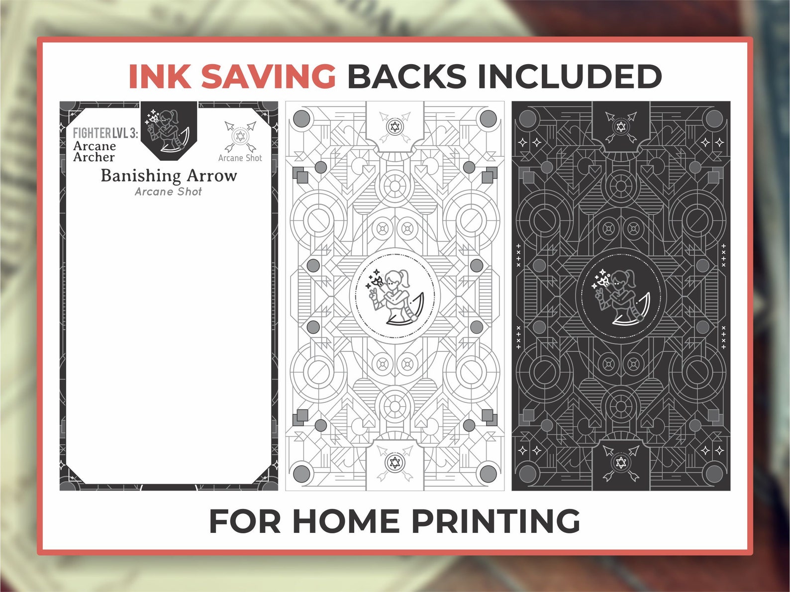 ARCANE ARCHER CARDS for Dnd 5e Form Fillable Pdfs Included - Etsy