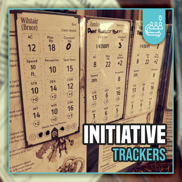 Wooden Initiative Trackers - Etsy