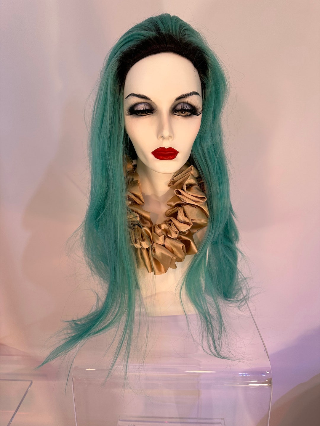 Wigs by Vanity Raja Topper in Minted - Etsy