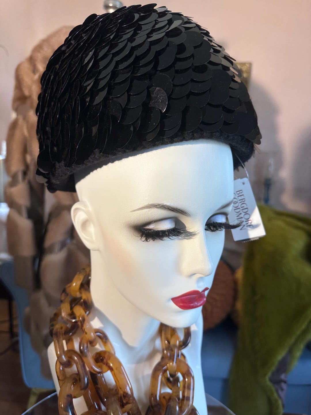 Stephen Jones Sequin Wool Hat - Marc Jacobs Bergdorf Goodman Designer ...