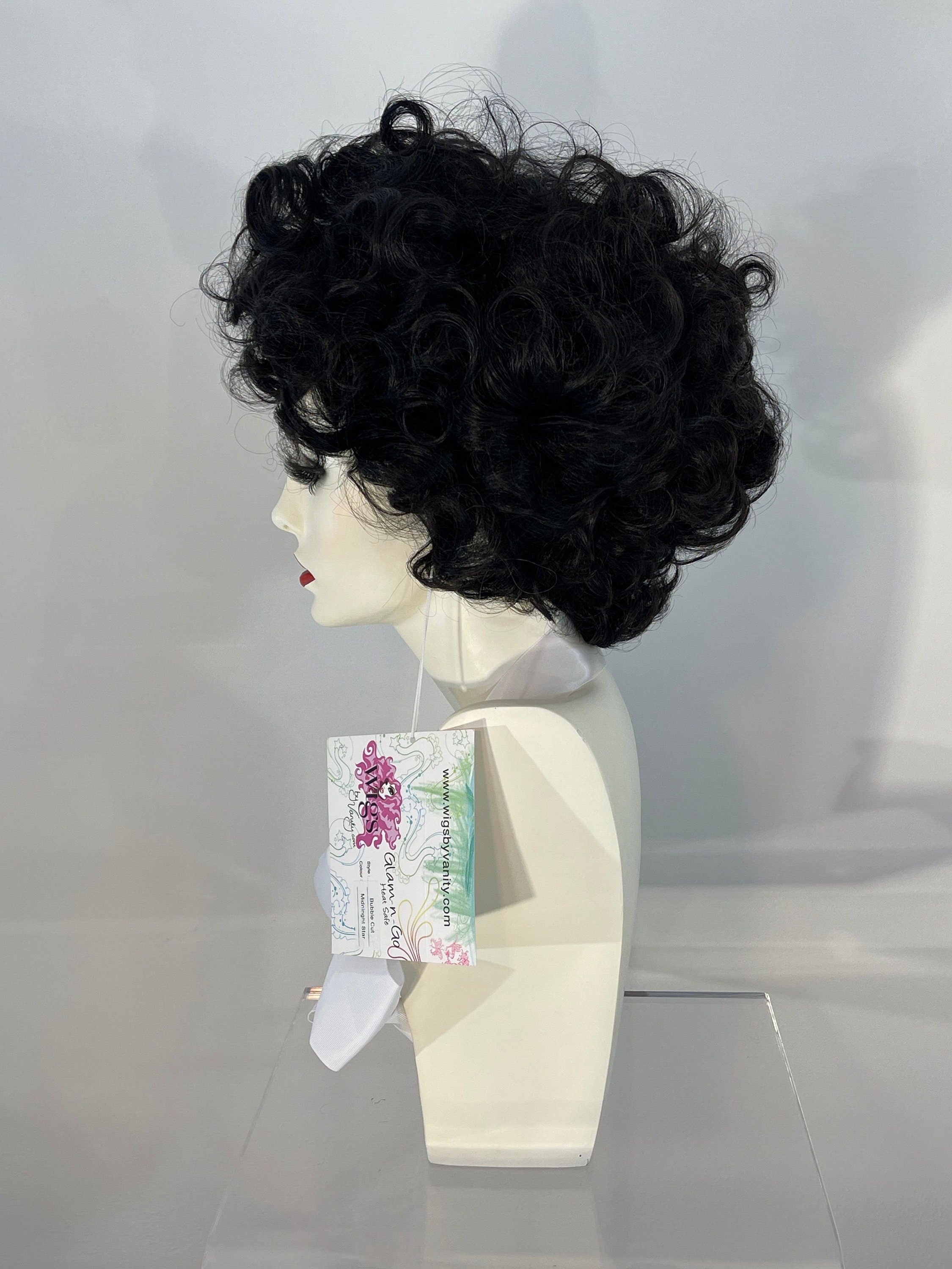 Wigs by Vanity Bubble Cut Hollywood Glamour in the Color Midnight Star ...