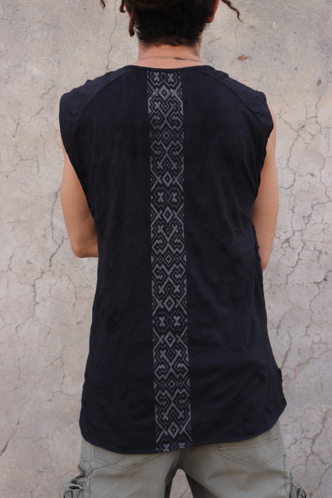 SHIPIBO Man T-shirt Hand-printed Traditionnal Shipibo - Etsy